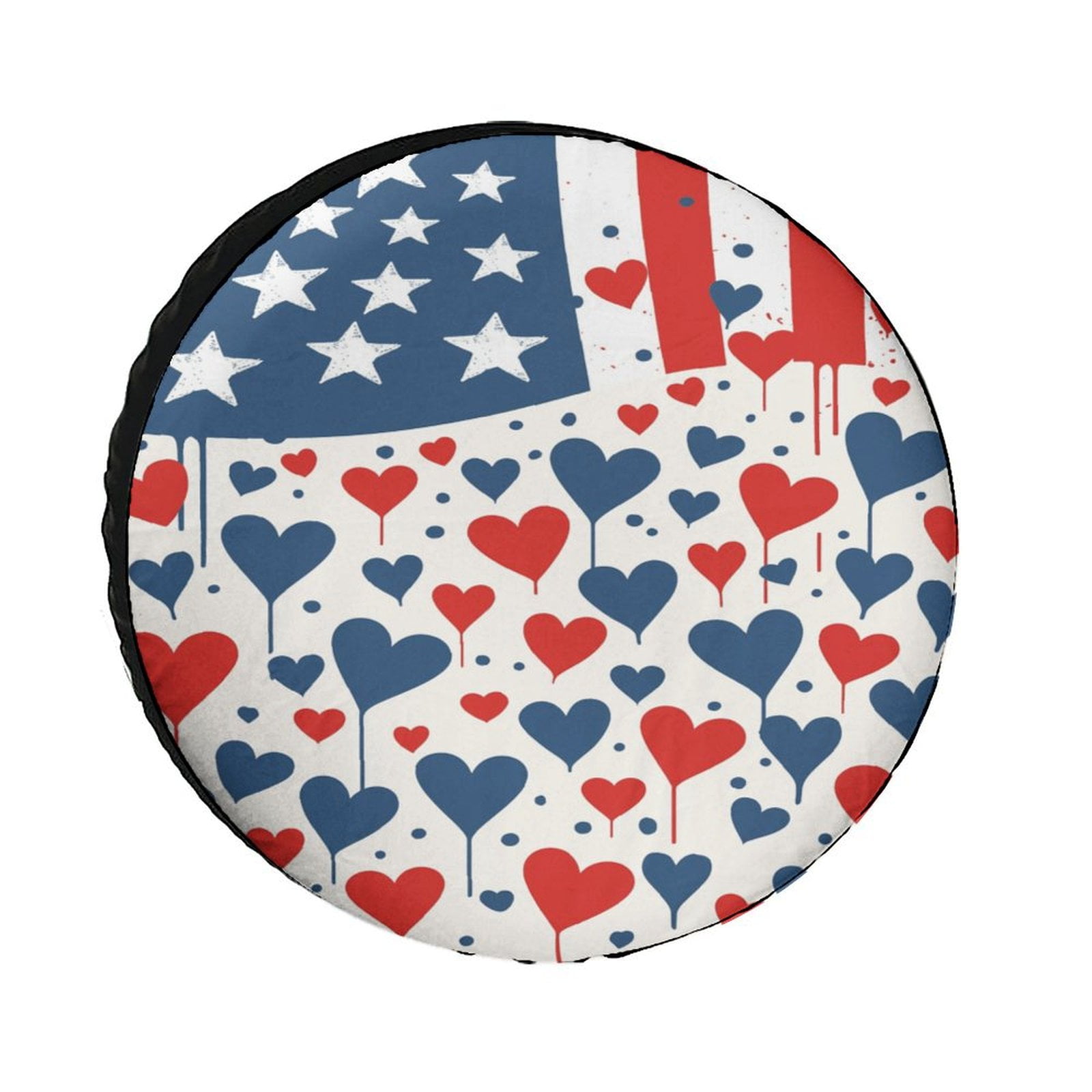 4th of July Spare Tire Cover, Universal Wheel Tire Cover Dust-Proof ...