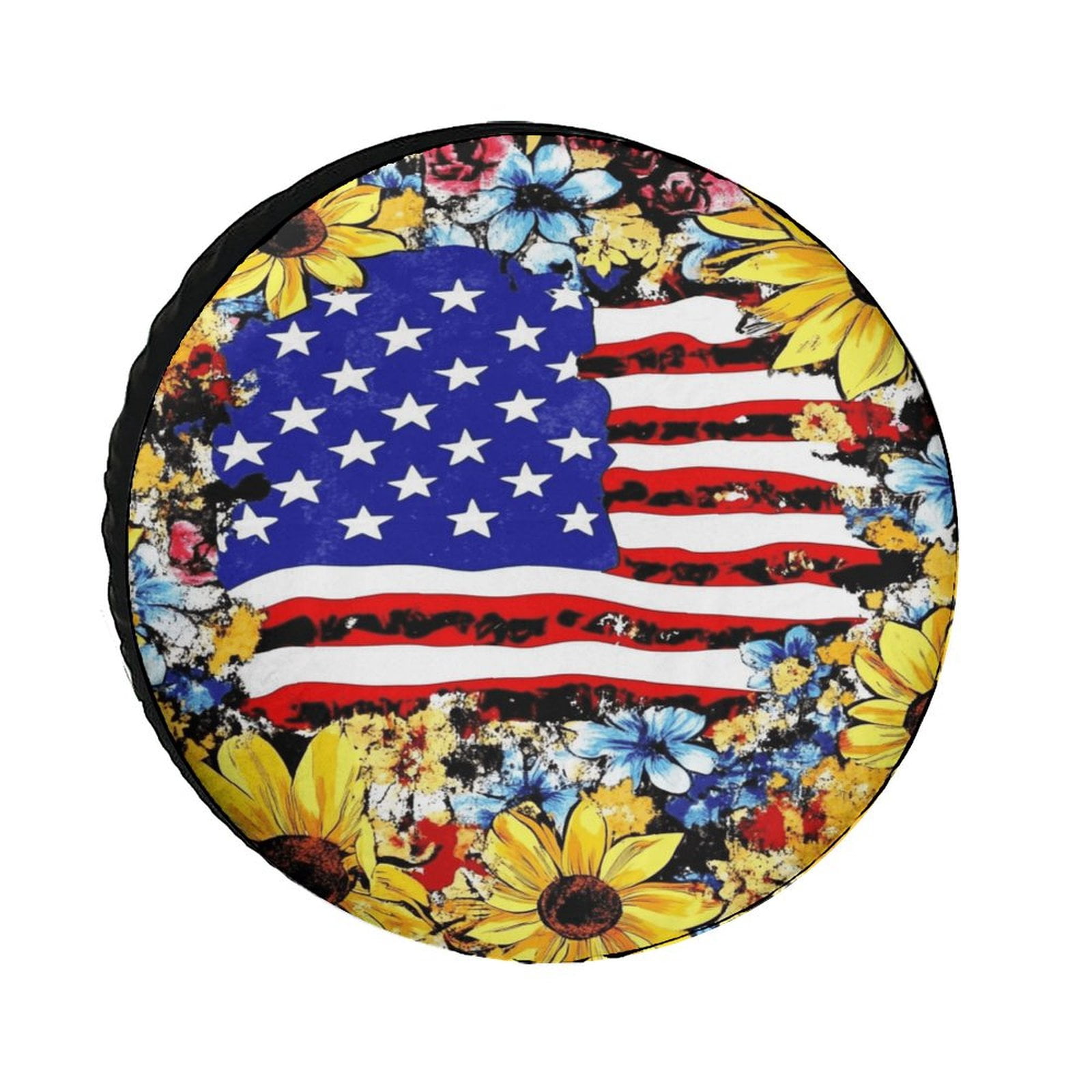 4th of July Spare Tire Cover for Trailer, Waterproof Oxford Cloth Wheel ...