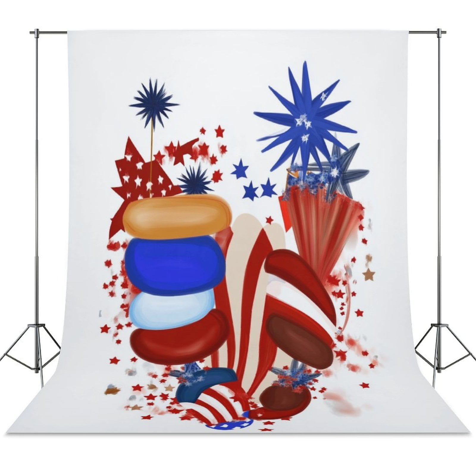 4th of July Spring Backdrop Backdrops for Photography Photo Background ...