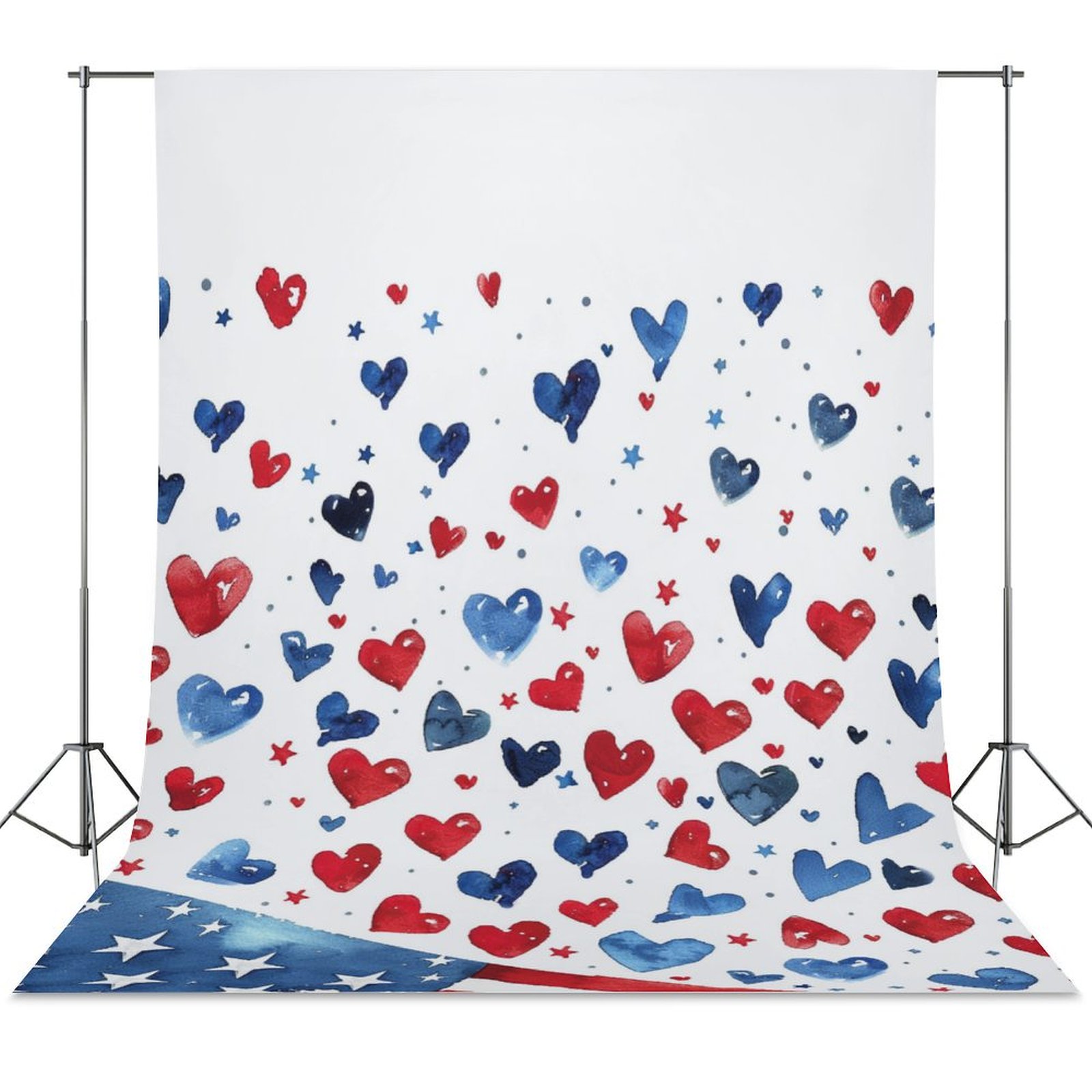 4th of July Spring Wall Backdrop Background Floral Backdrops 5x7FT ...