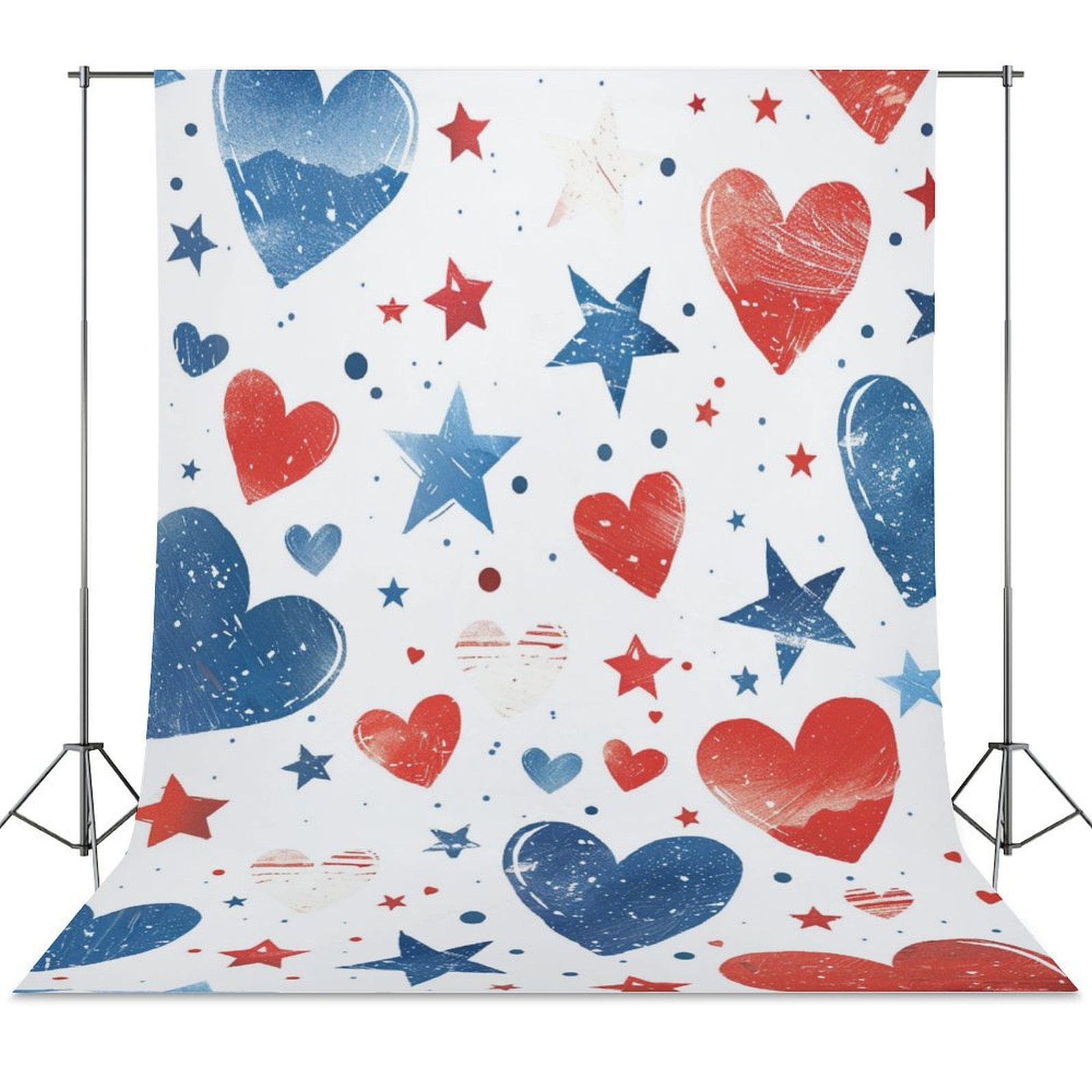 4th of July Spring Wall Backdrop Background Floral Backdrops 5x7FT ...