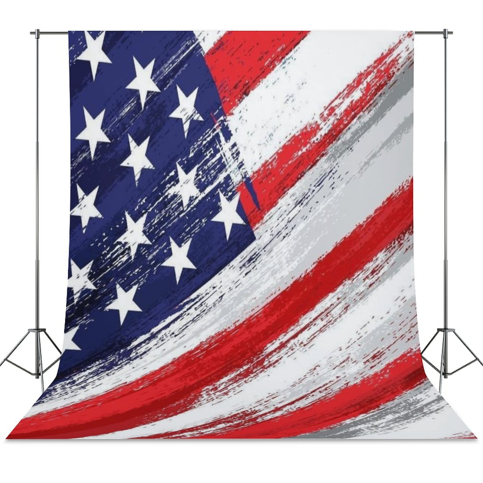 4th of July Spring Wall Backdrop Background Floral Backdrops 5x7FT ...