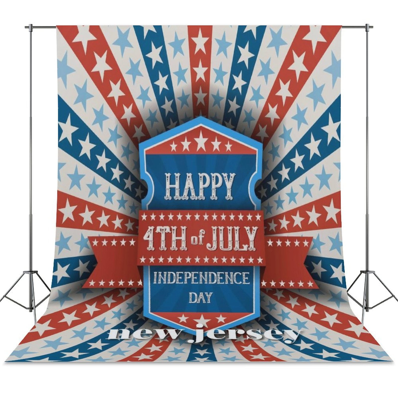 4th of July Spring Wall Backdrop Background Floral Backdrops 5x7FT ...