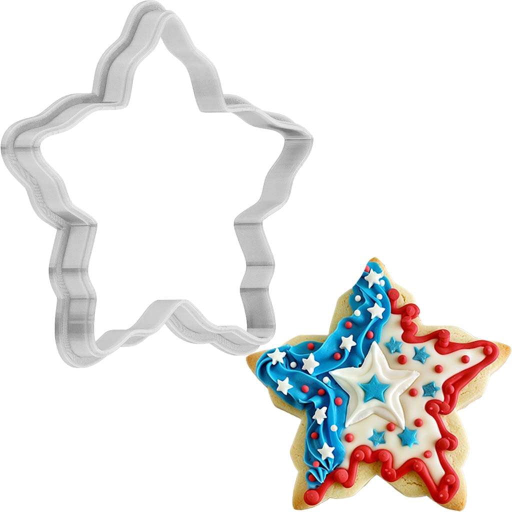 4th of July Star Cookie Cutter 4 Inch Made in USA by WONDERTORY ...