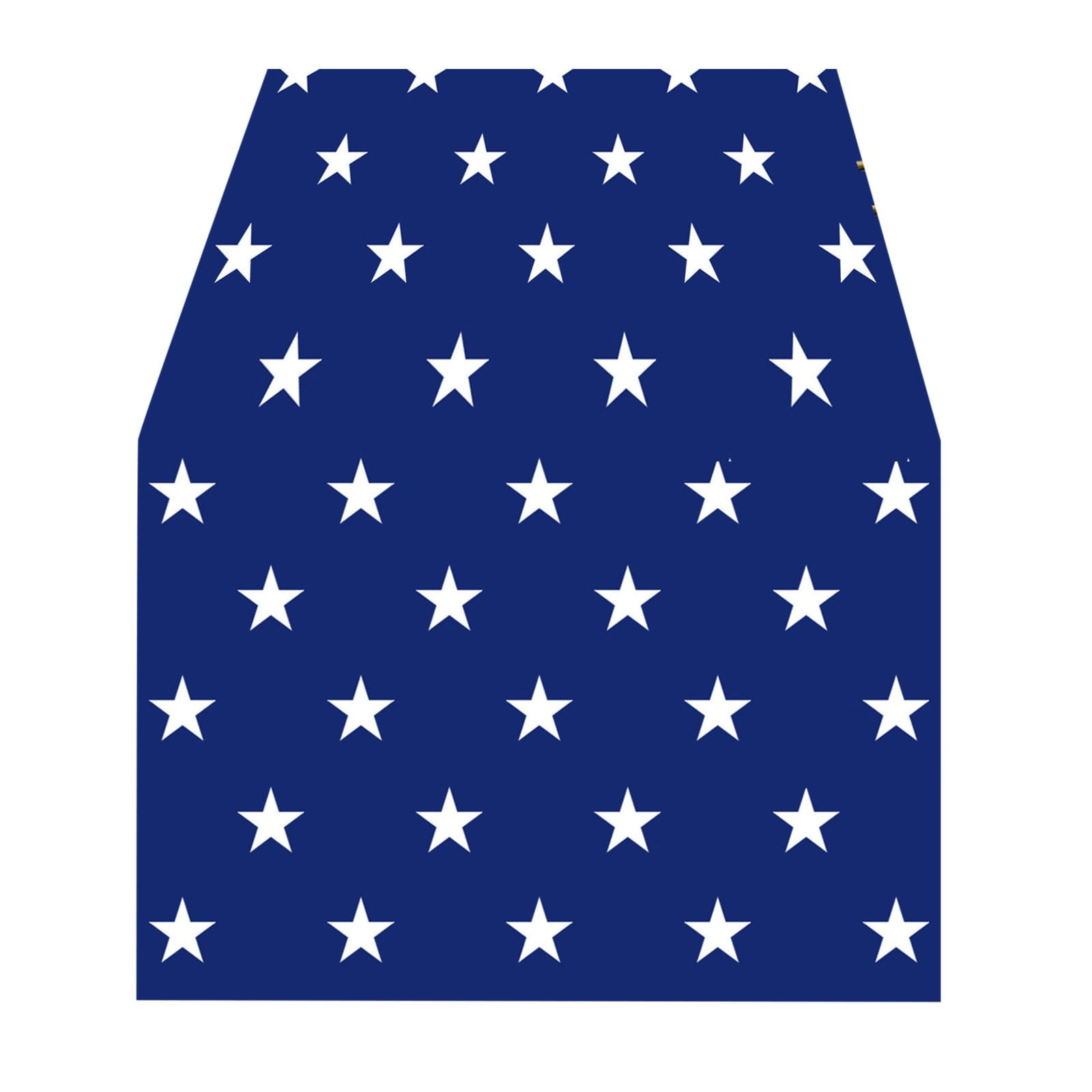 4th of July Star Print Table Runner, 72" x 13" All-Over Blue Star Red ...