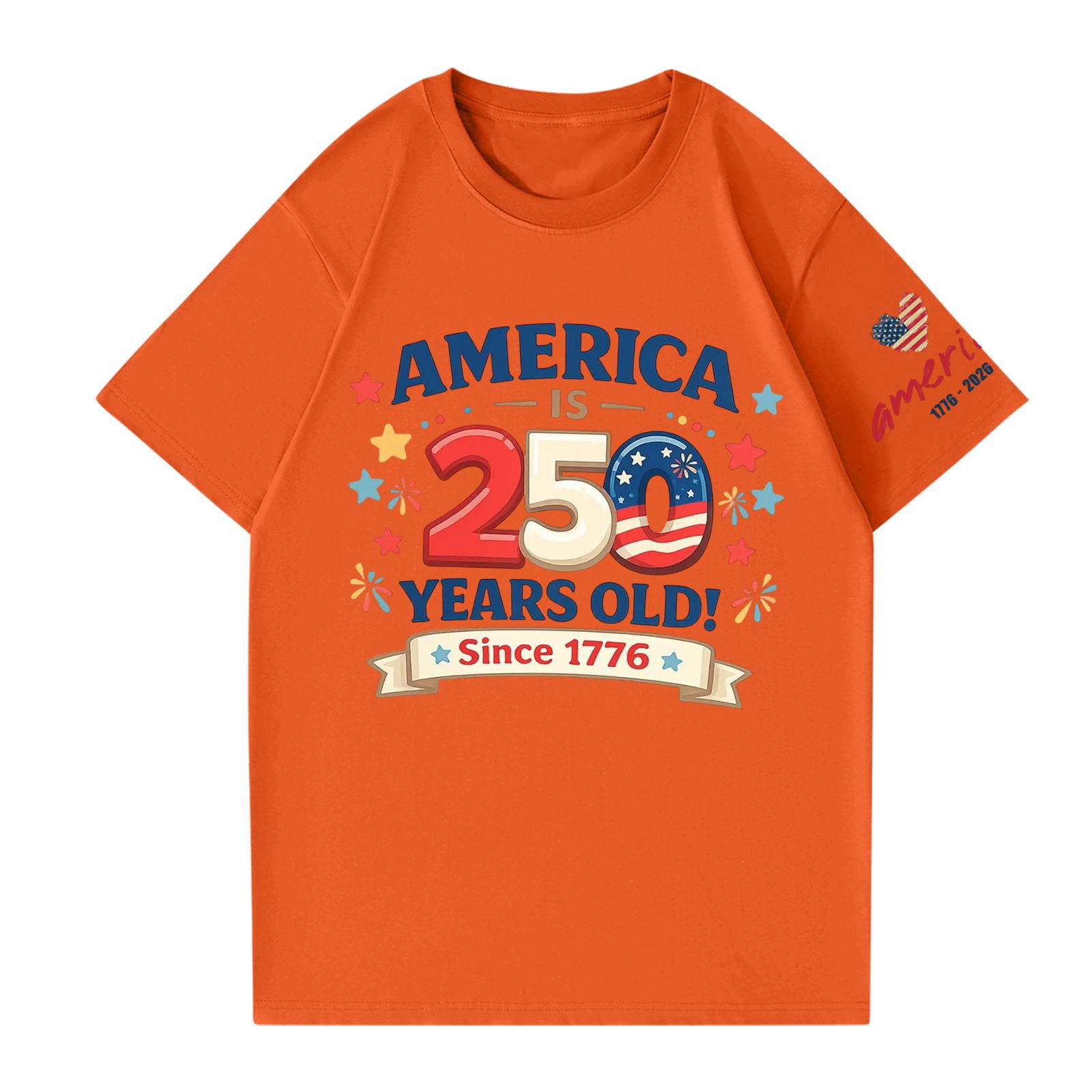 4th of July T-Shirts for Women Cute Goose Print - 250th Anniversary ...