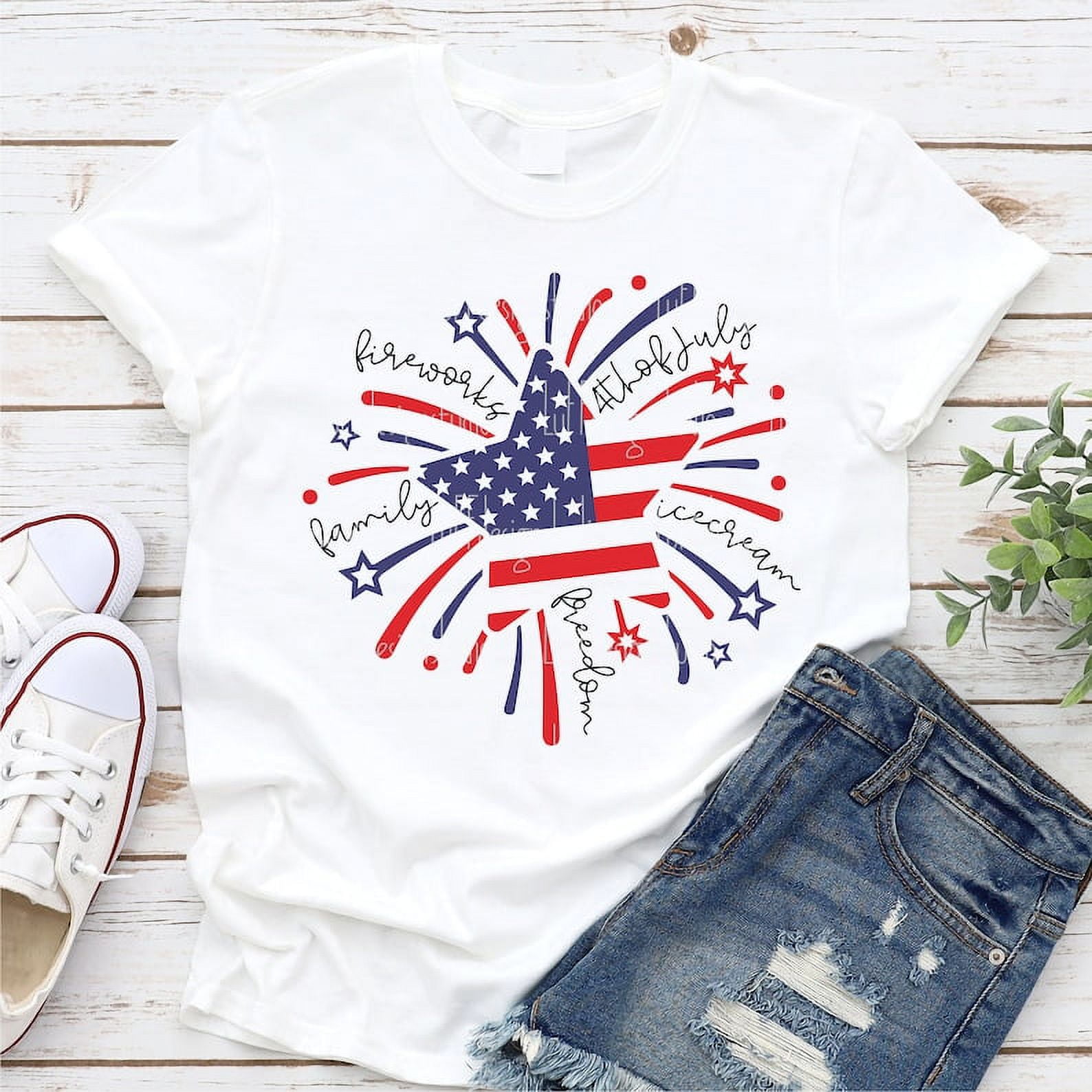 4th of July T-shirt, Firework Shirt, Fourth of July Shirt, American ...