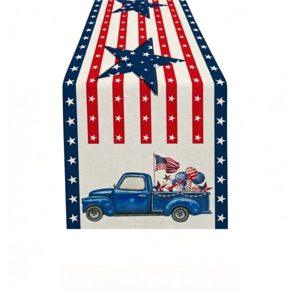 4th of July Table Runner, Gnome Stars Stripes Patriotic America ...
