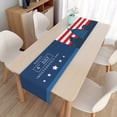 4th of July Table Runner, Patriotic Star Print Independence Day Table ...