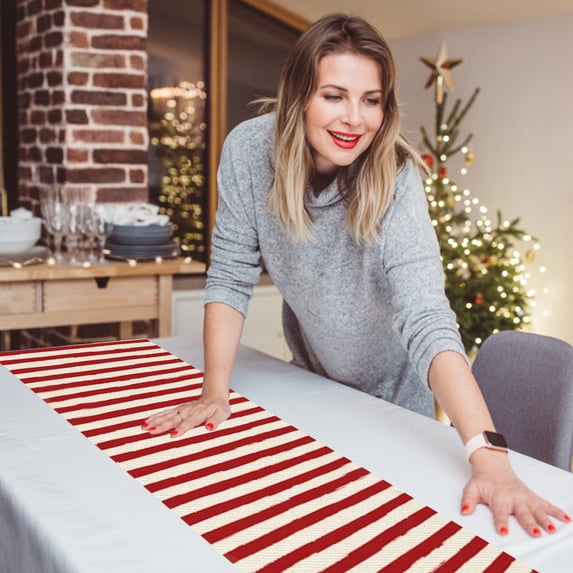 4th of July Table Runner Polyester Independence Day Decoration for ...