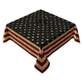 4th of July Tablecloth, 23.6x23.6 Inch Patriotic Table Cover, Square ...