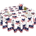 4th of July Tablecloth Round Patriotic Tablecloth 60 Inch Fourth of ...