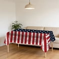 4th of July Tablecloths, 250th Anniversary Patriotic Plastic Tablecloth ...
