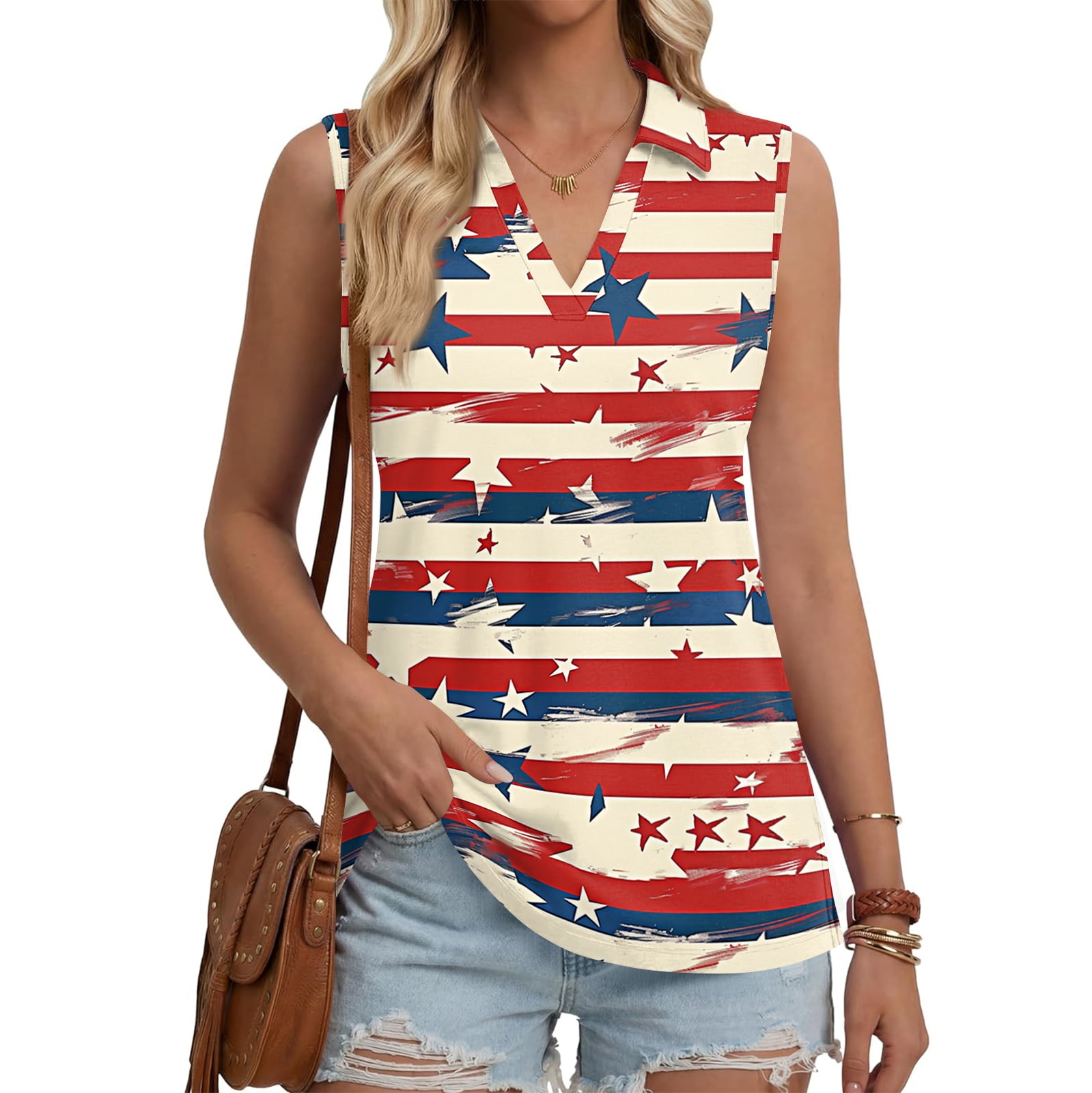 4th of July Tank Tops for Women Casual Summer Clothes 2026 Sleeveless ...
