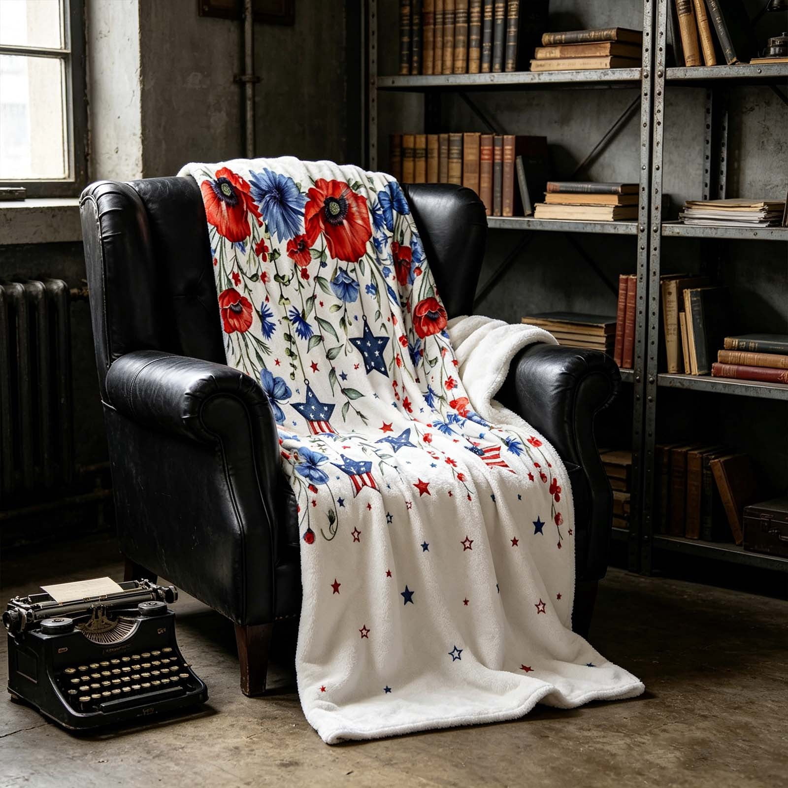 4th of July Themed Flannel Nap Blanket - Independence Day Soft Throw ...