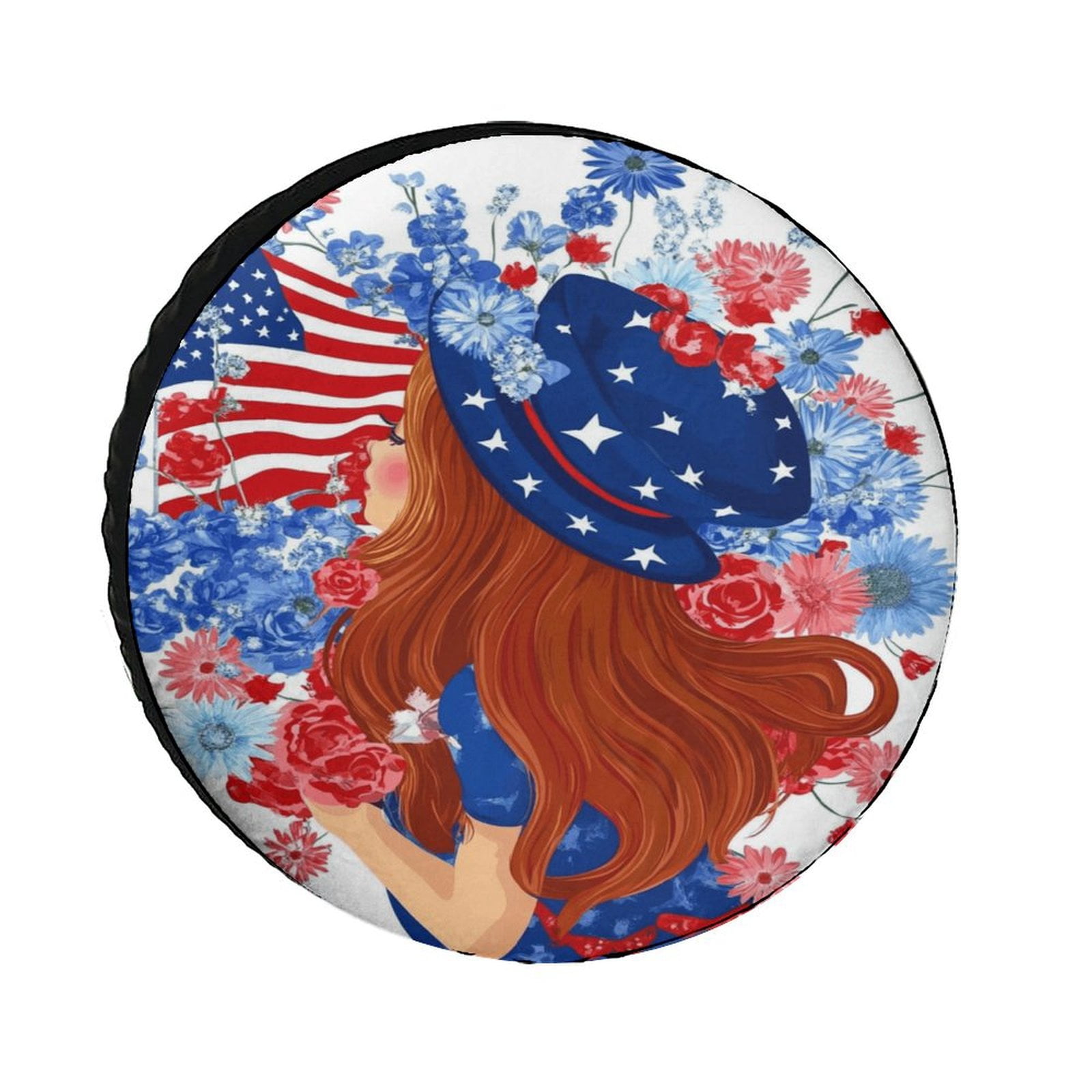 4th of July Tire Cover Waterproof Dust-Proof Universal Wheel Camper ...