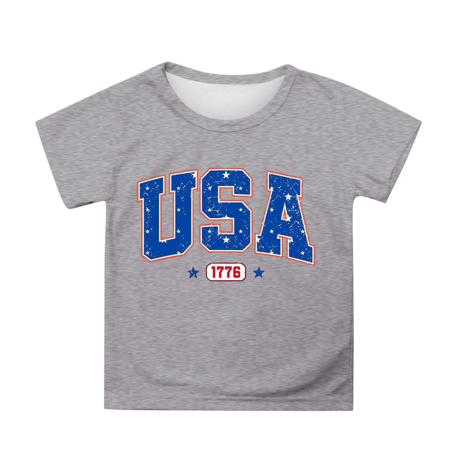 4th of July Tops for Boys Independence Day Patriotic Graphic Short ...