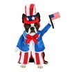 California Costumes Patriotic Uncle Sam Jacket & Hat Dog Apparel, Red ...