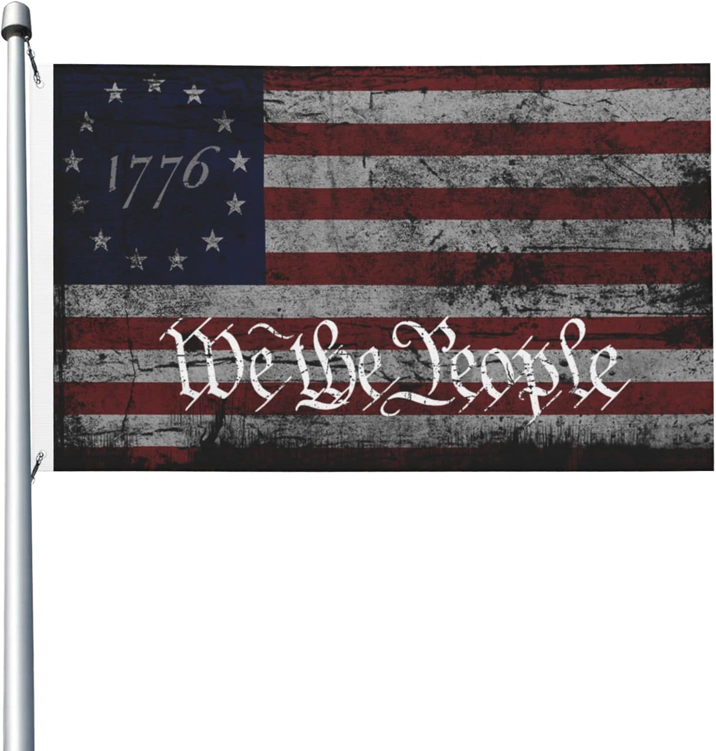 4th of July We The People 1776 Outdoor Flag, 3Ply Polyester, Heavy Duty ...