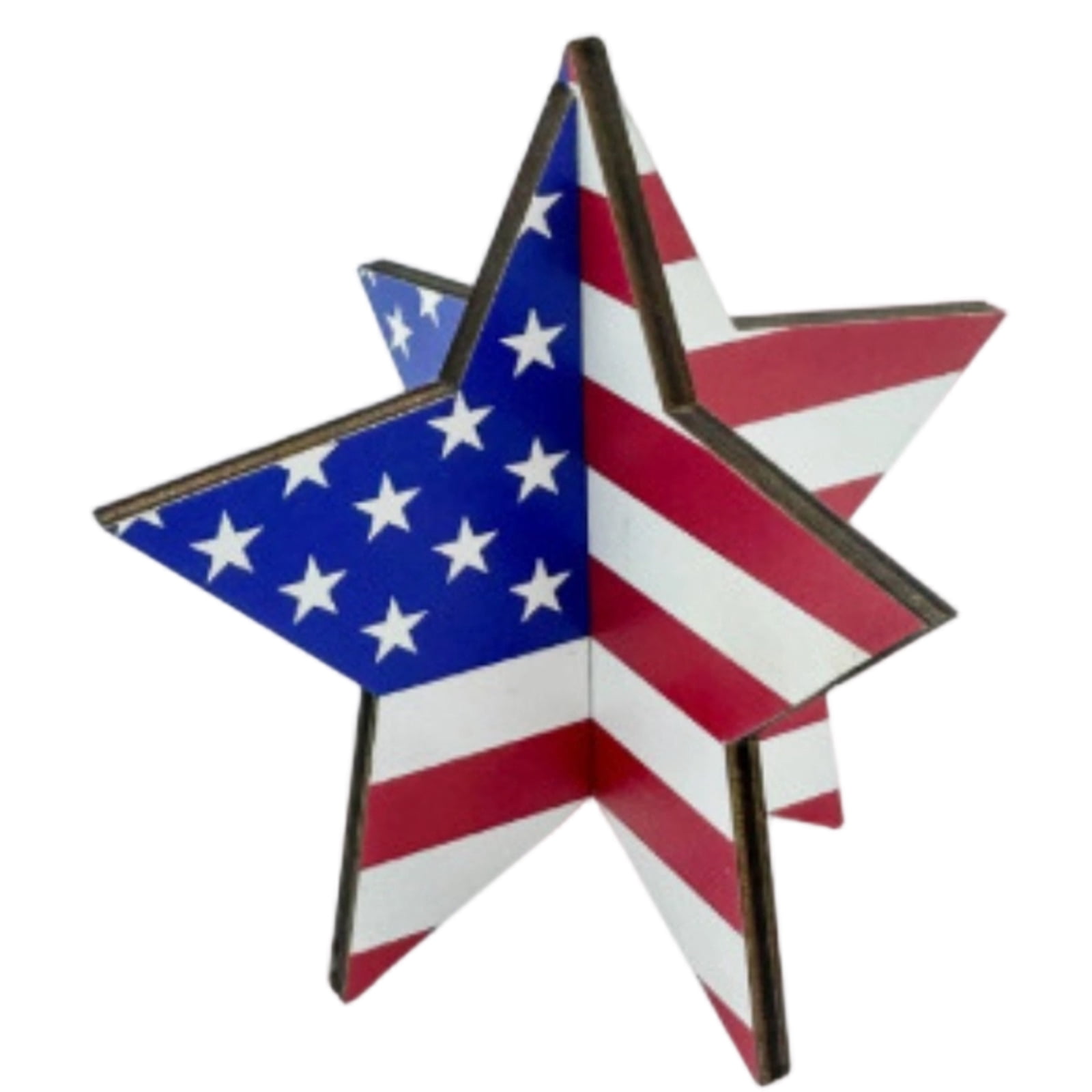 4th of July Wooden Star Decor, Patriotic Home Decorations Americana ...
