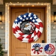 4th of July Wreath Border Flag Red for Front Door, Red White Blue ...