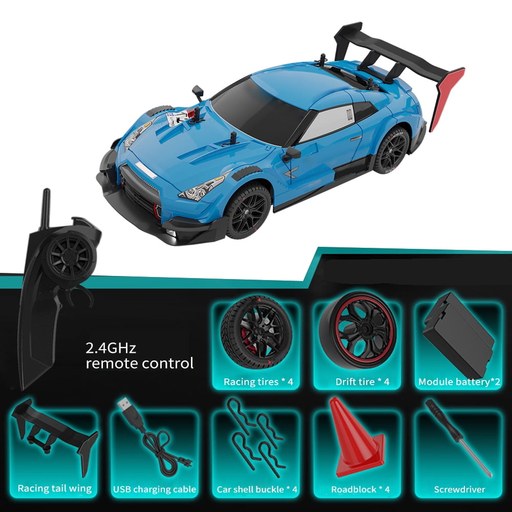 4wd 1/14 RC Car Racing Drifting Car 28km/h 4WD High Speed Remote ...