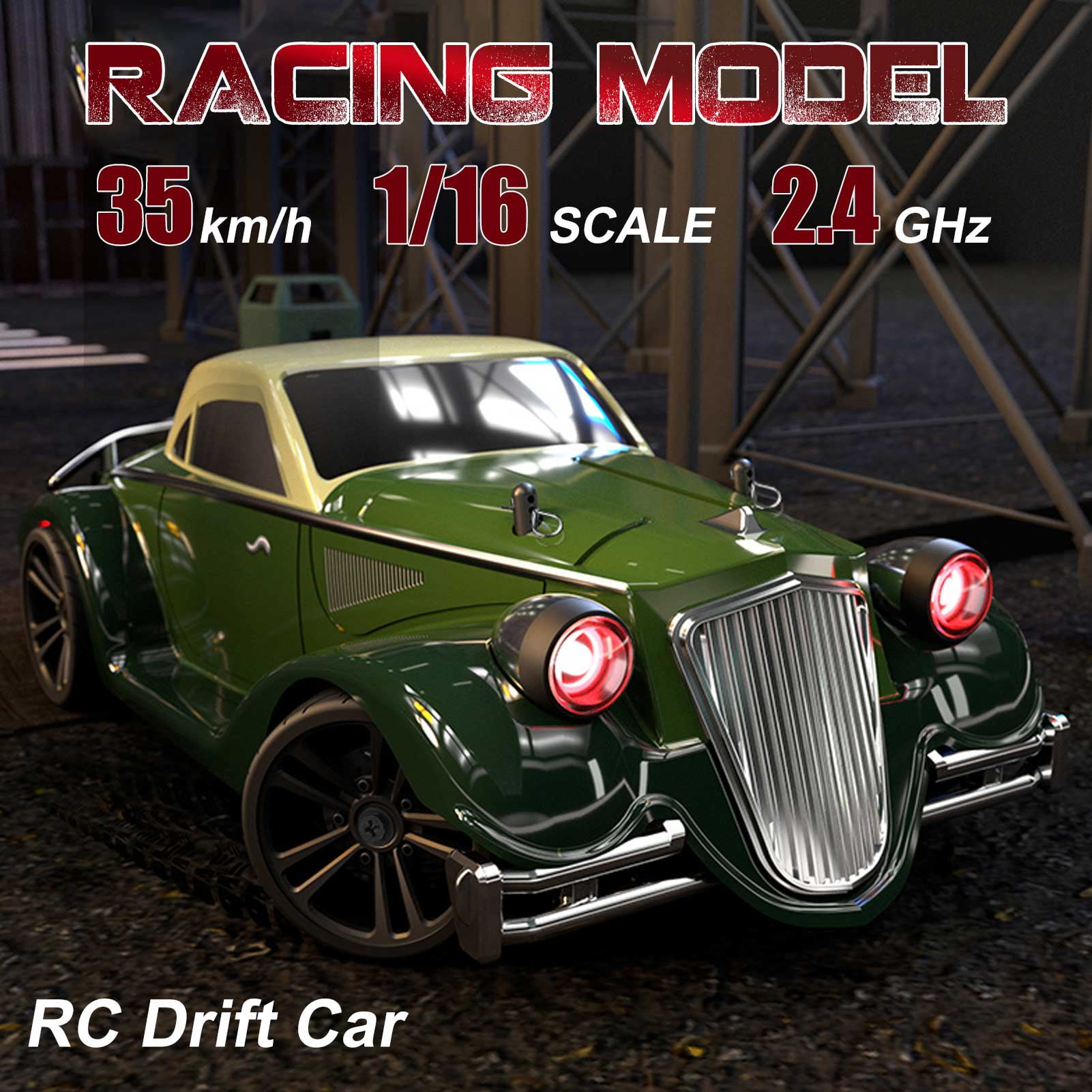 4wd RC Drift Car 1/16 Remote Control Car 2.4GHz 4WD 35km/h High Speed ...