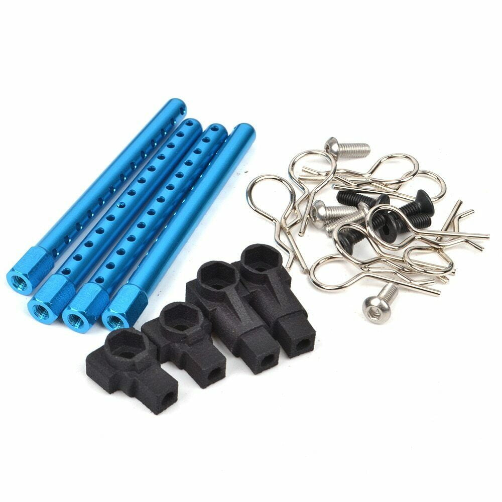 4x 1/10 RC Car Upgrade Aluminum Alloy Body Posts Mount Kit for Tamiya ...
