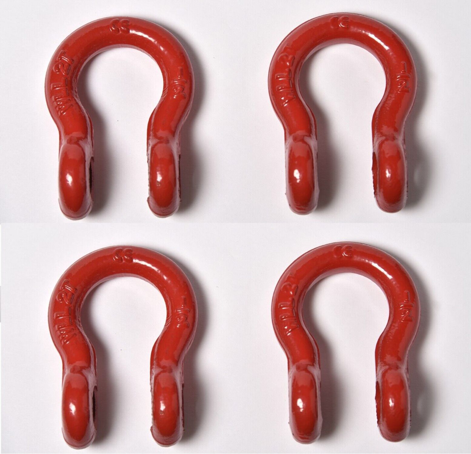 4x 1/2" Bow Shackle D-Ring w Clevis Screw Pin Anchor 2 TON 4400 lbs ...