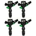 4x 1/2 Inch Plastic Impact Sprinkler 360° Rotation Head & Nozzle Lawn ...