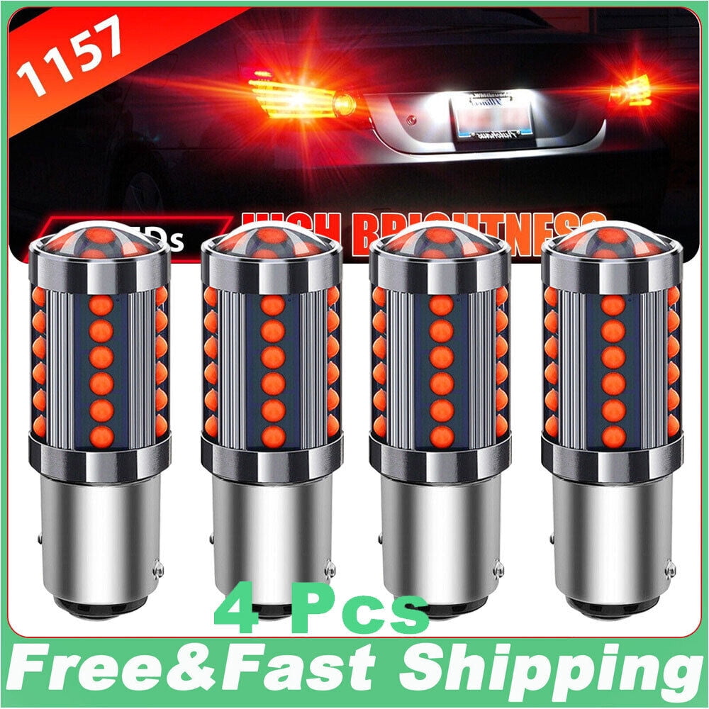 4x 1157 LED Strobe Flashing Safety Warning Brake/Stop Light Tail Blinking Light - Walmart.com