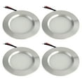 4x 12V LED Panel Recessed Spotlight Recessed Ceiling Light Flat Round ...