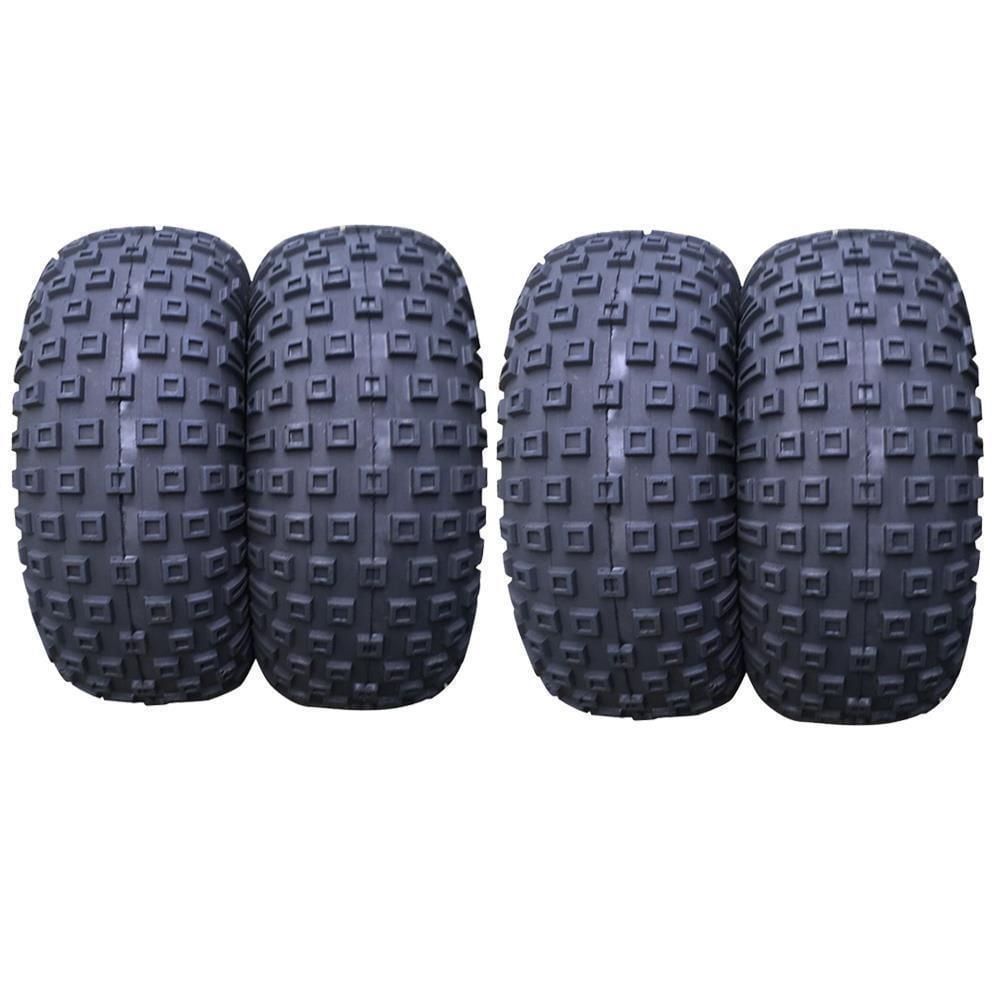 [4x] 145/70-6 ATV Tubeless Tires - 6 Ply - 14 PSI - 5mm Tread Depth - 4 ...