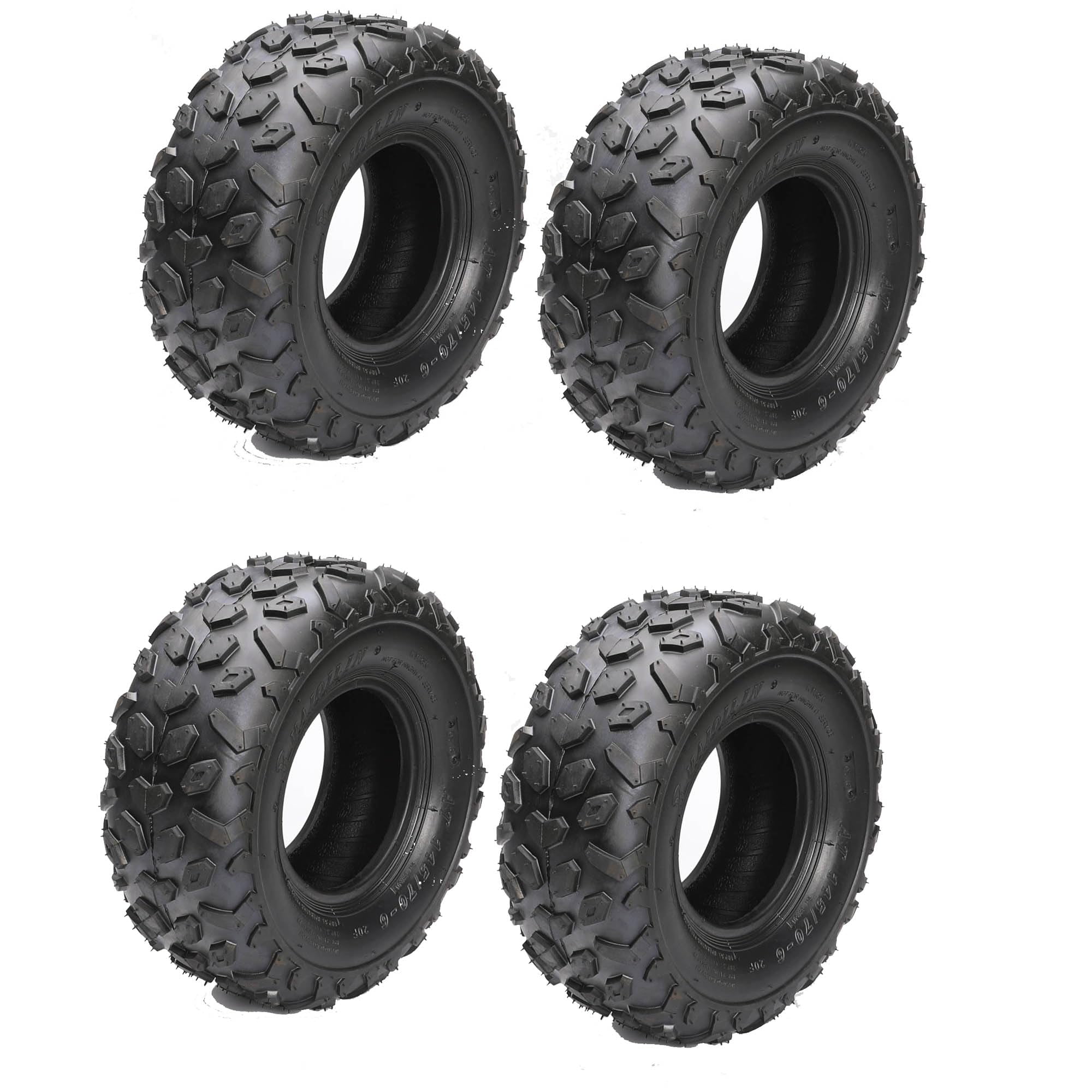 4x 145/70-6 ATV UTV 145/70x6 All Terrain Tire 4PR Tubeless 145x70x6 for Coleman CC100X CT100u ...