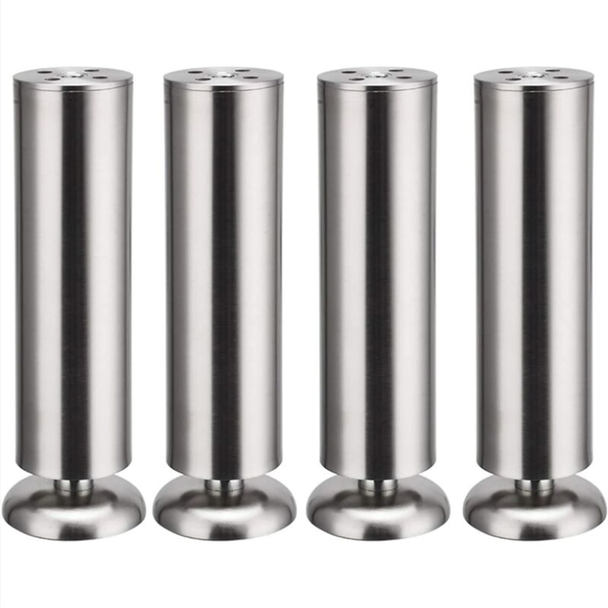 4x 300mm stainless steel furniture legs kitchen cabinet round feet ...