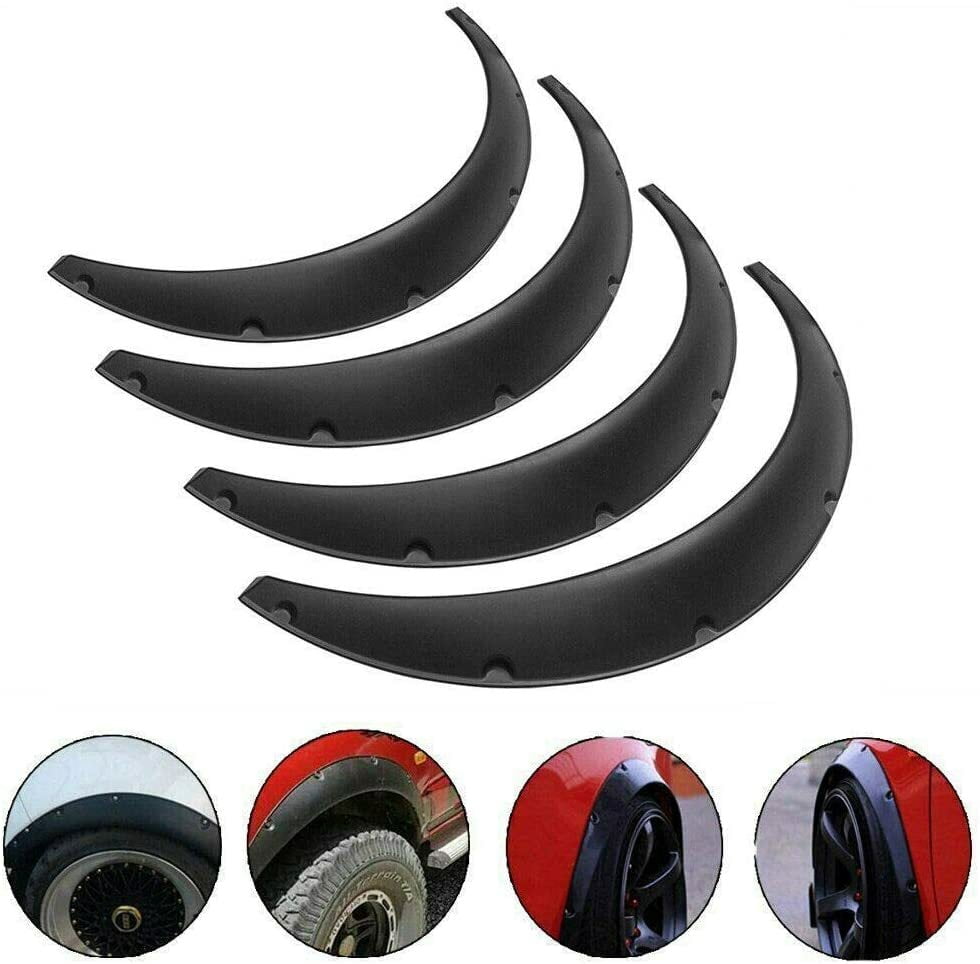 4x 4.5" Fender Flares Wide Body Wheel Arches Mudguards For Mitsubishi ...