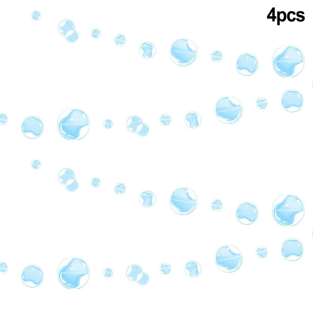 4x 6.7ft Under Sea Bubble Garlands for Princess Party Decor Hanging ...