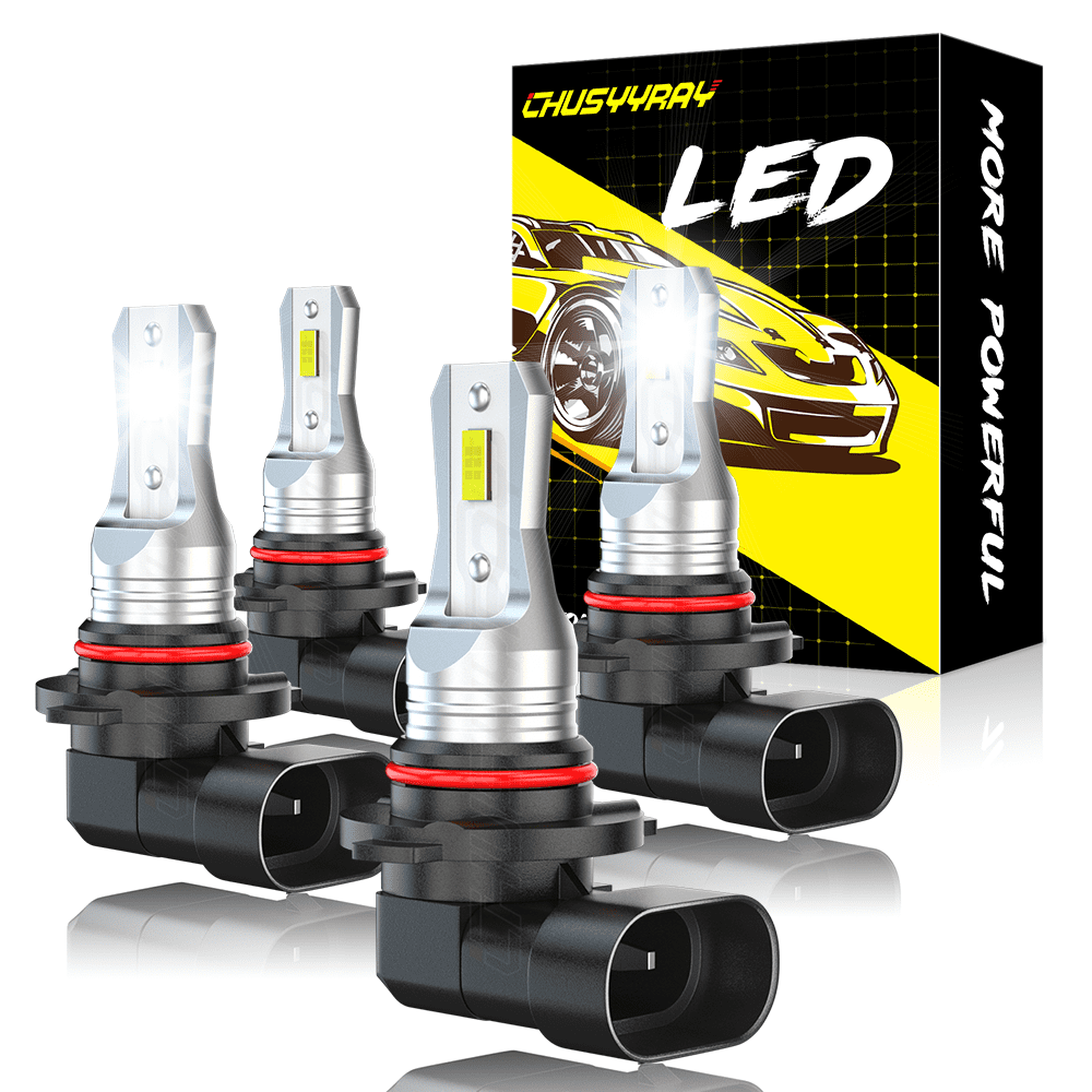 4x 9005 9006 LED Combo Headlight Bulbs 9005 9006 High Low Beam Kit ...