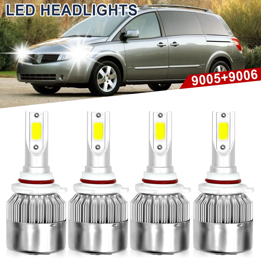 4x 9005 9006 LED Headlight Bulbs For Hyundai Sonata 1996 1997 1998 ...