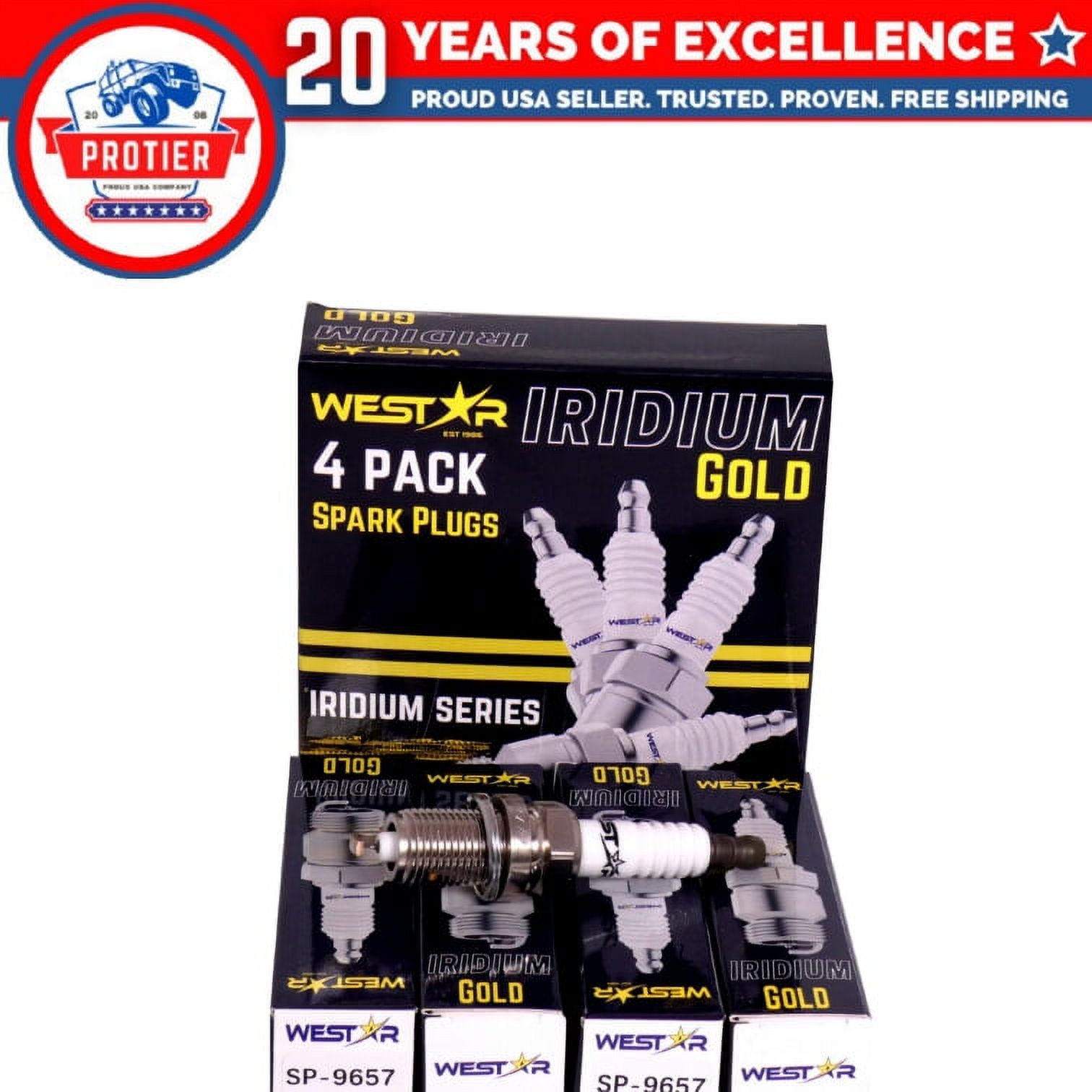 4x 90919-01210 SP-9657 SK20R11 3297 Spark Plugs Iridium Camry/Rav4 ...