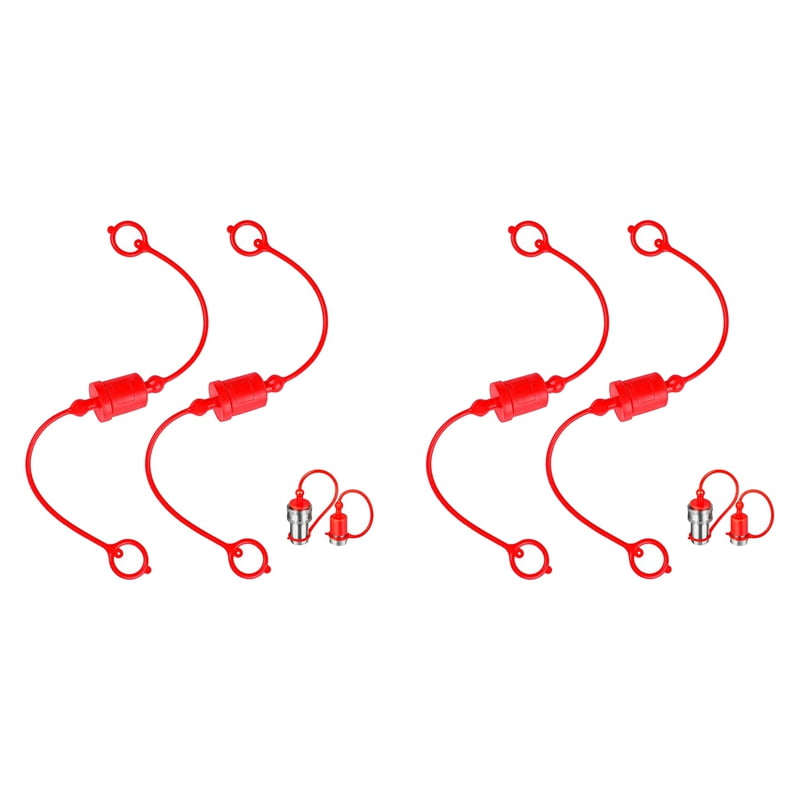 4x -A 1/4 Hydraulic Quick Coupler Male Dust Cap and Female Plug Cover ...