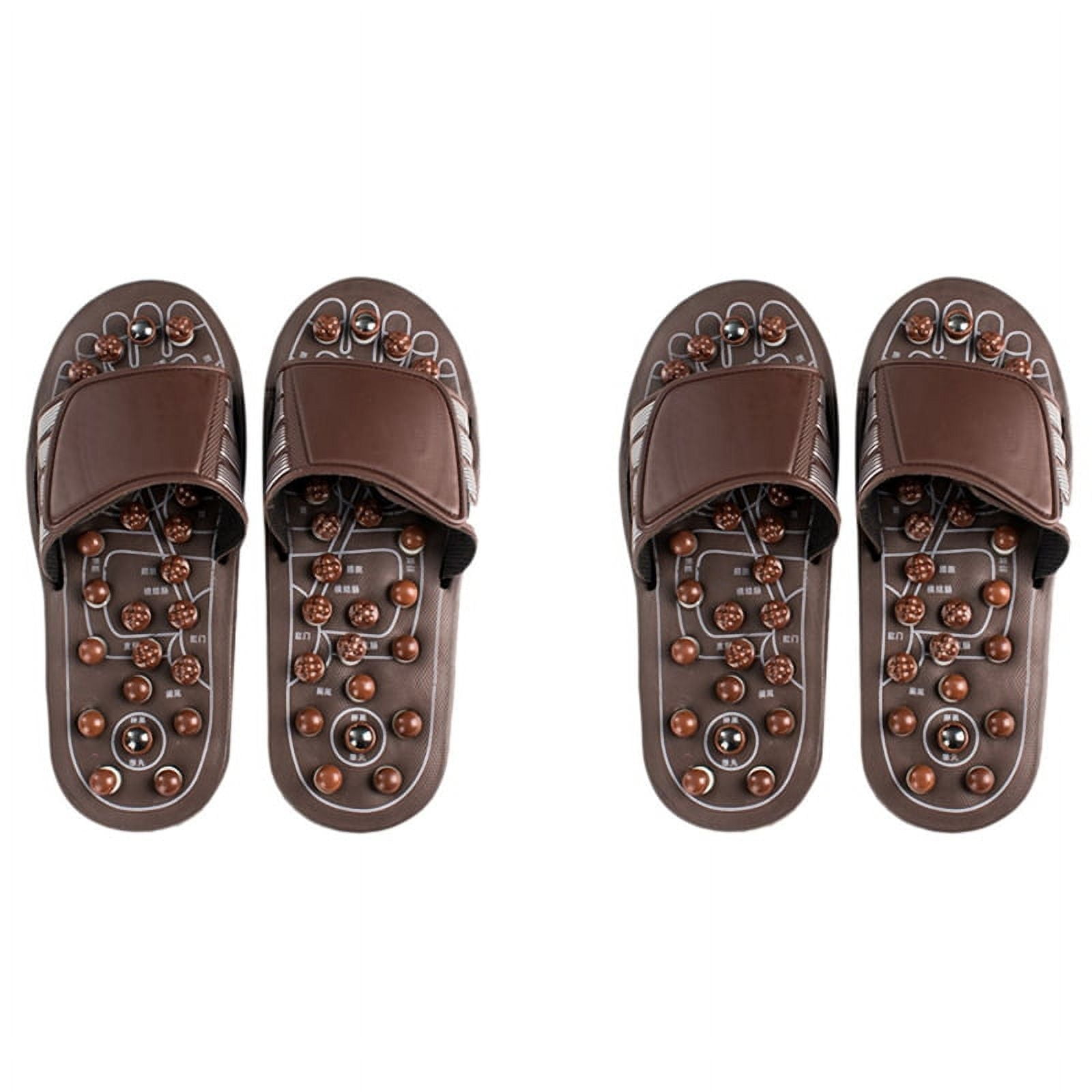 4x Acupressure Foot Massager Massage Slippers Shoes Reflexology Sandals ...
