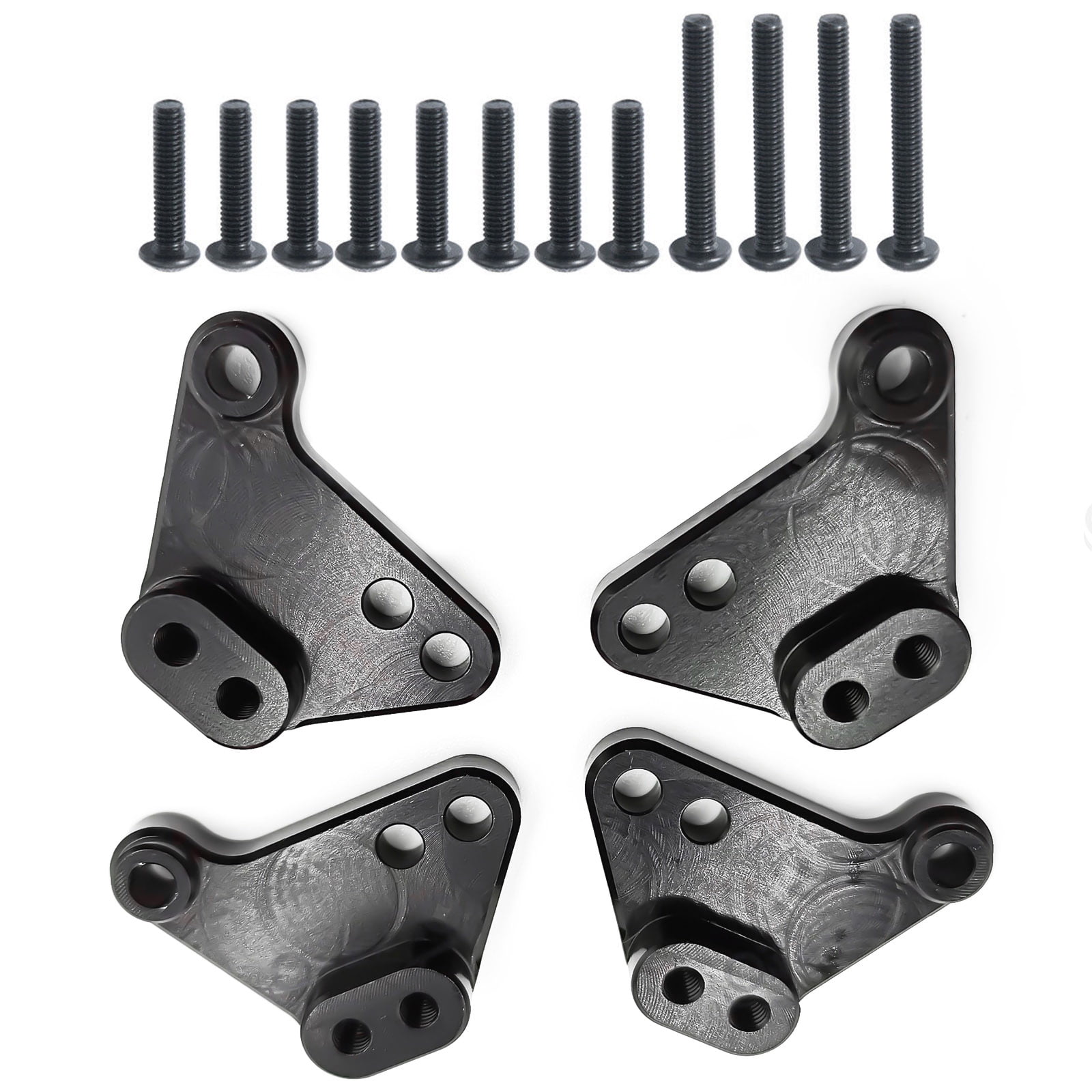 4x Adjustable Metal Heighten Shocks Mounts for TRAXXAS MAXX WideMAXX 1/ ...
