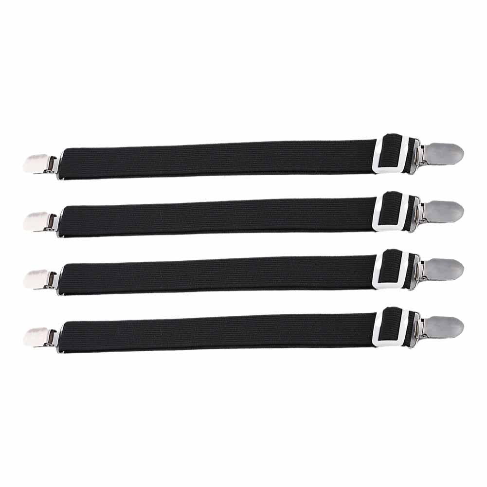 4x Adjustable Sheet Straps Clips Grippers Mattress Cover Sheet Bed ...