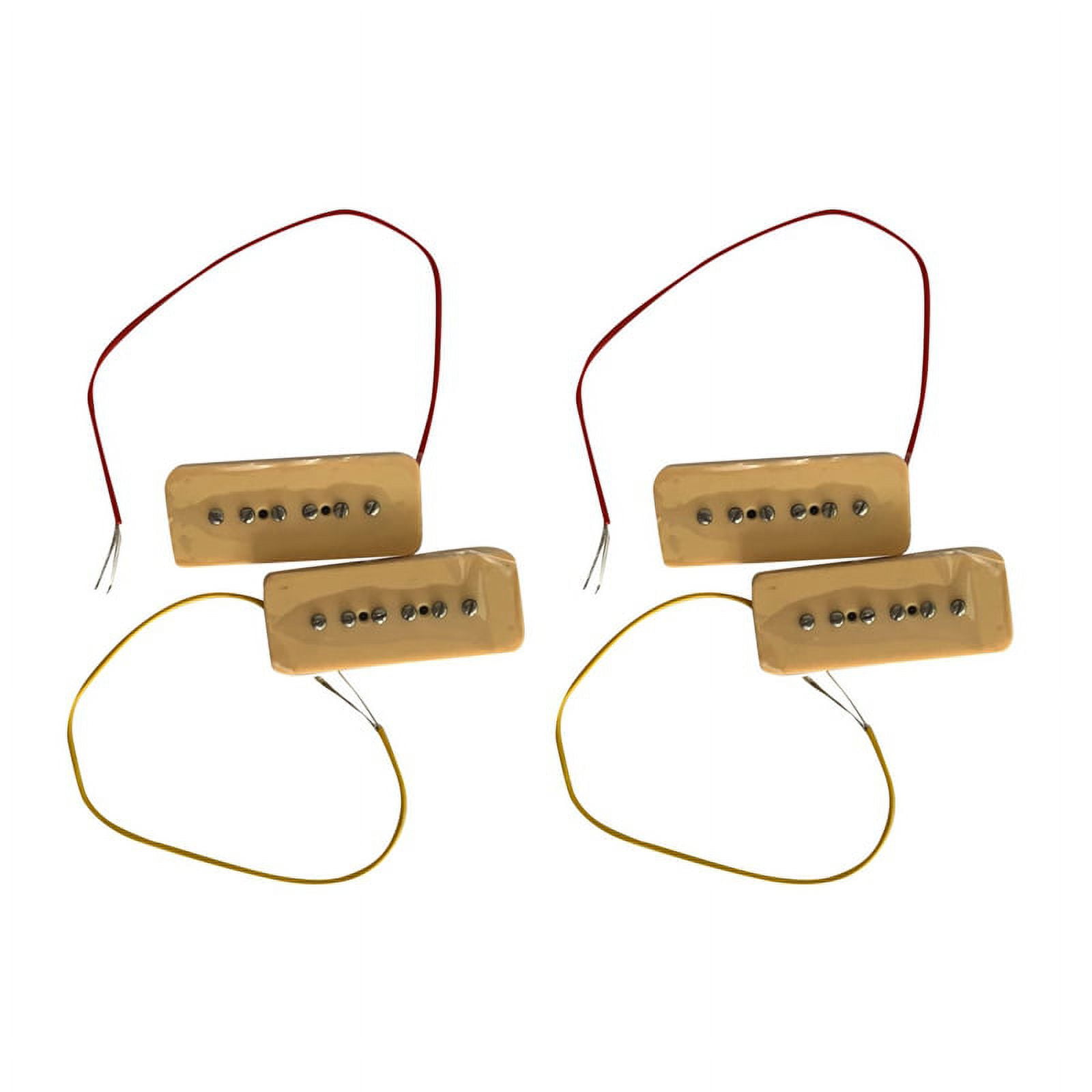 4x Alnico V Alnico 5 Single Coil Soapbar P90 Neck Bridge Pickup 50/52mm ...