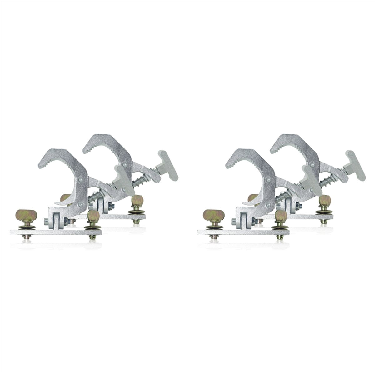 4x Aluminum Fold Clamp Hooks Stage Light Fold Hanging Hook Loading ...