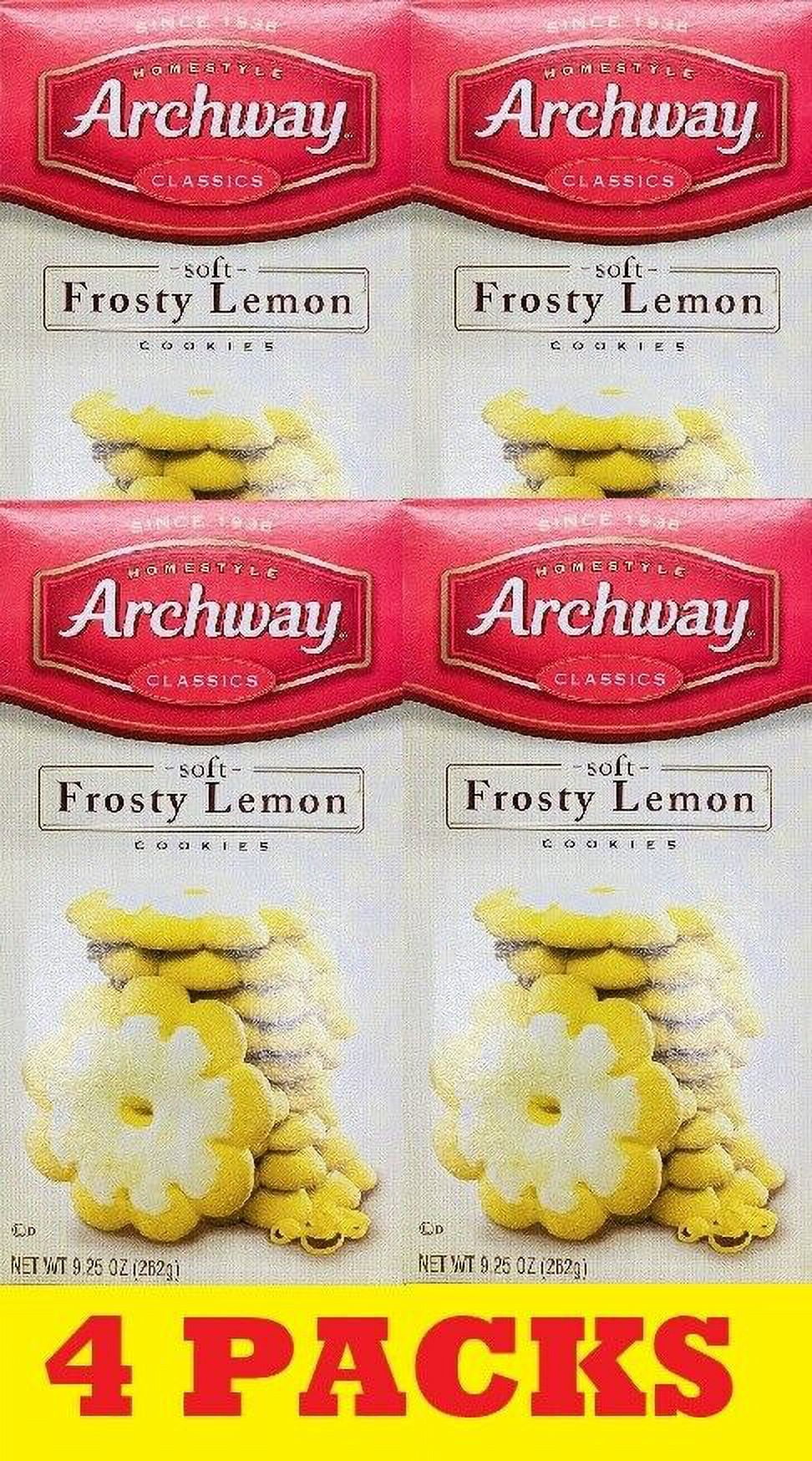 4x Archway Homestyle Classics Soft Frosty Lemon Cookies 9.25 Oz - 4 BOXES BULK - Walmart.com
