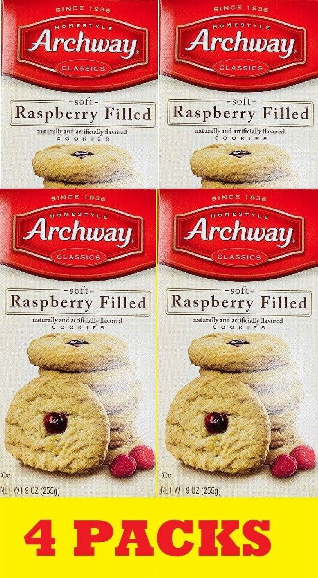 4x Archway Homestyle Classics Soft Raspberry Filled Cookies 9 Oz - 4 ...
