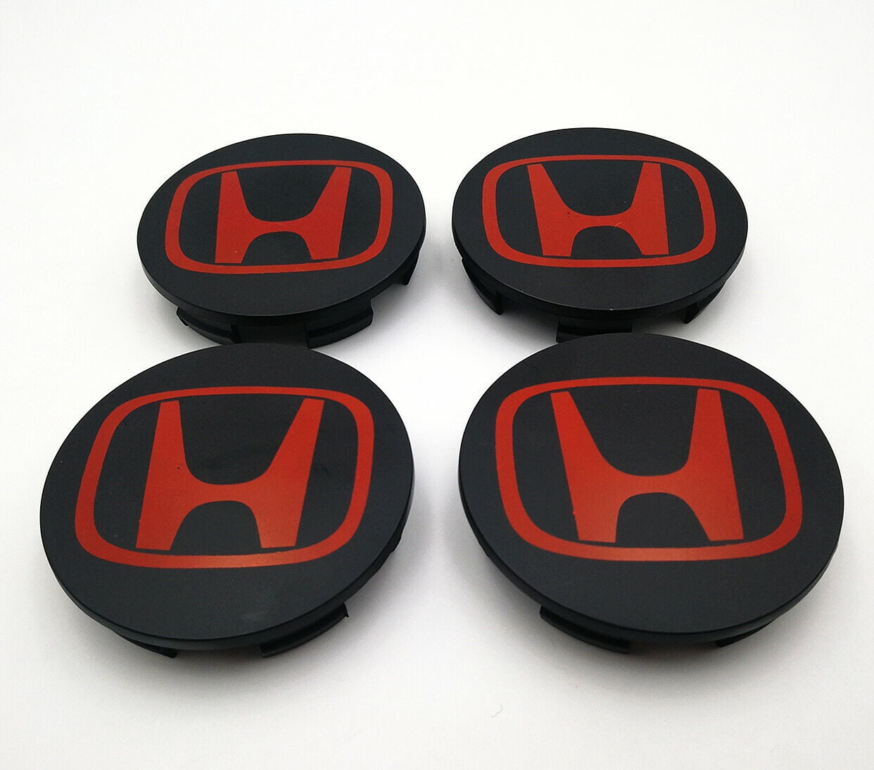 Honda 4x Black Red H Wheel Center Caps Hub Rim Cap 69mm for Accord ...
