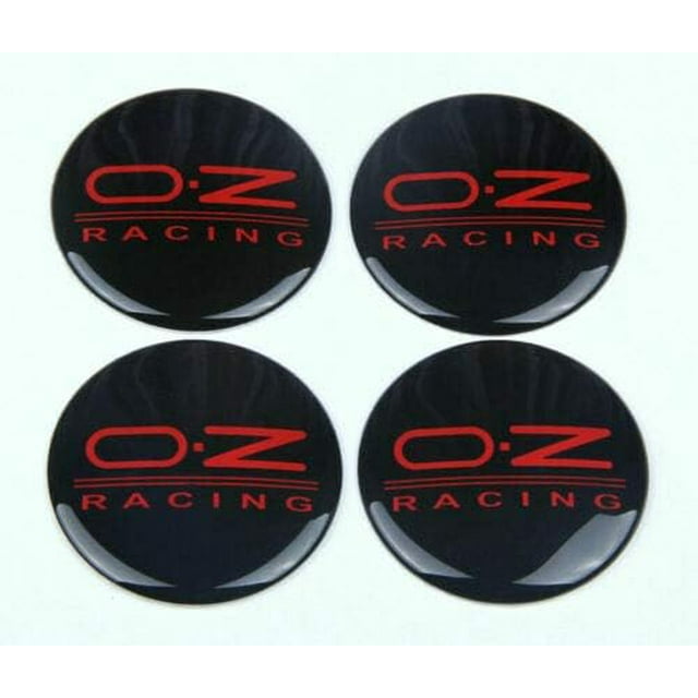 4x Black 56mm Wheel Center Hub Cap Emblem Badge Decal Sticker For OZ ...